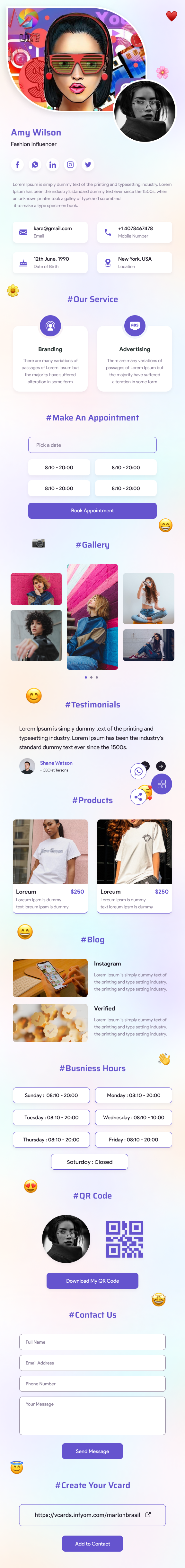 vCard Templates | Action Media